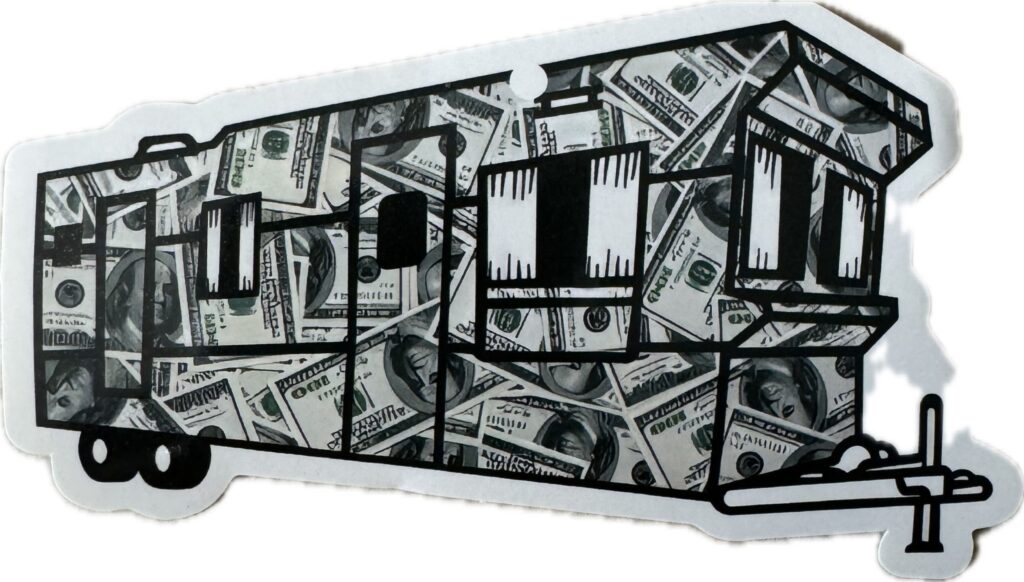 Trailer Park Rich Logo Sticker - Trailer Park Rich
